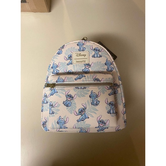 Loungefly | Bags | Loungefly Disney Lilo Stitch Tropical Leaves Mini Backpack | Poshmark